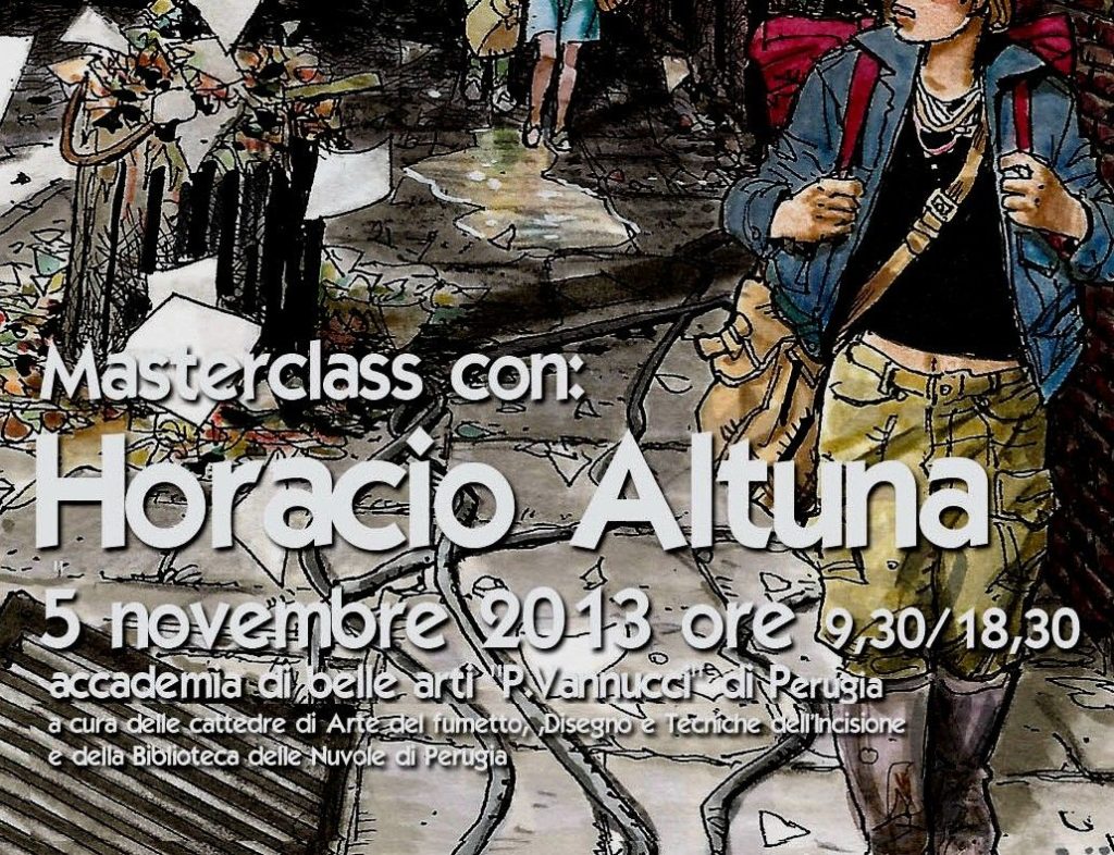 PERUGIA, ARTE DEL FUMETTO, TORNA HORACIO ALTUNA - umbriajournal.com