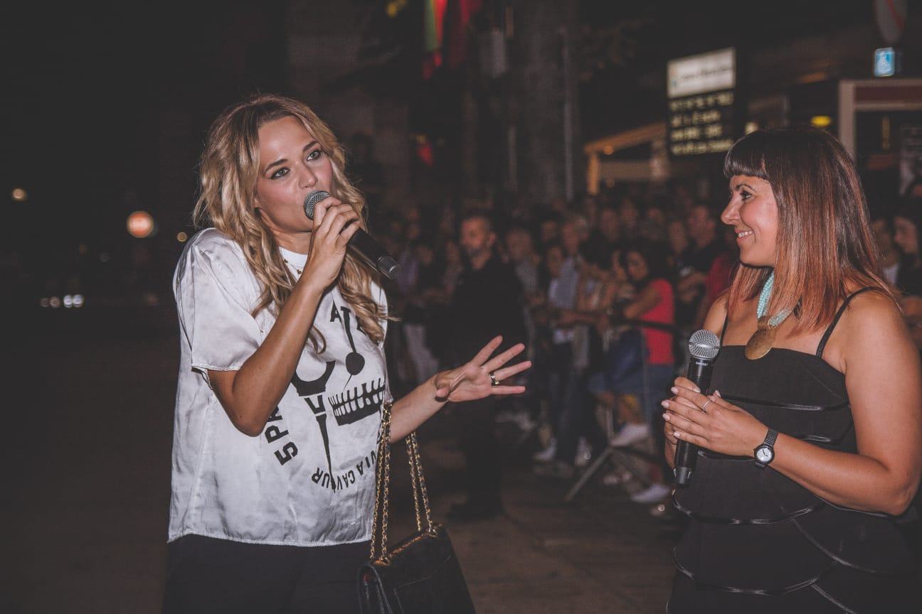 Laura Chiatti, madrina, al palio del Quartieri di Nocera Umbra