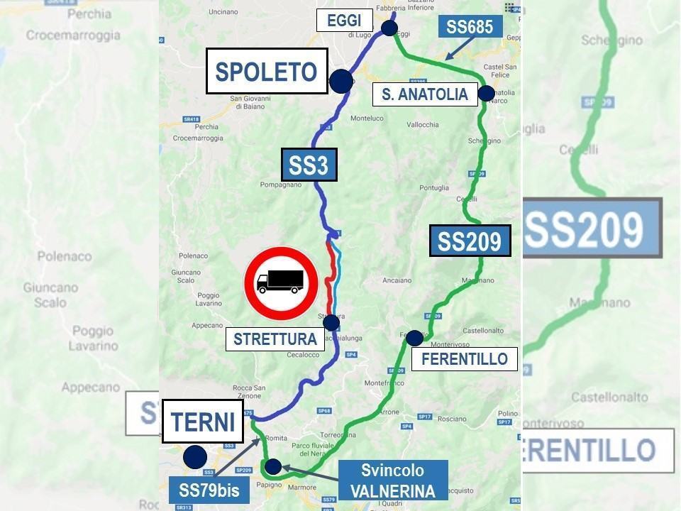 Strada statale 3 rimane chiusa tra Strettura e Valico della Somma