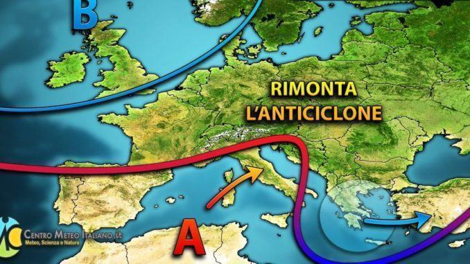 L’anticiclone mette in stand-by l’inverno, temperature in graduale aumento