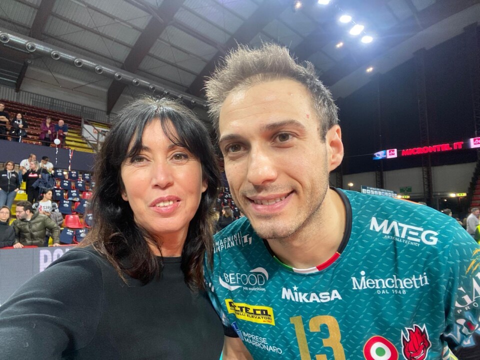Sir Volley Perugia, è nata la piccola Virginia Colaci, figlia di Max