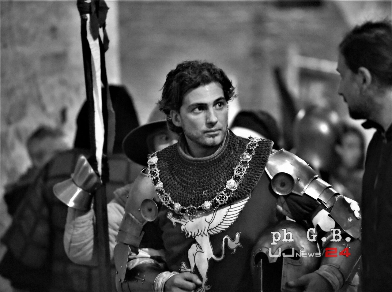 Ingresso di Braccio Fortebracci a Perugia1416 foto G.B. in bianco e nero