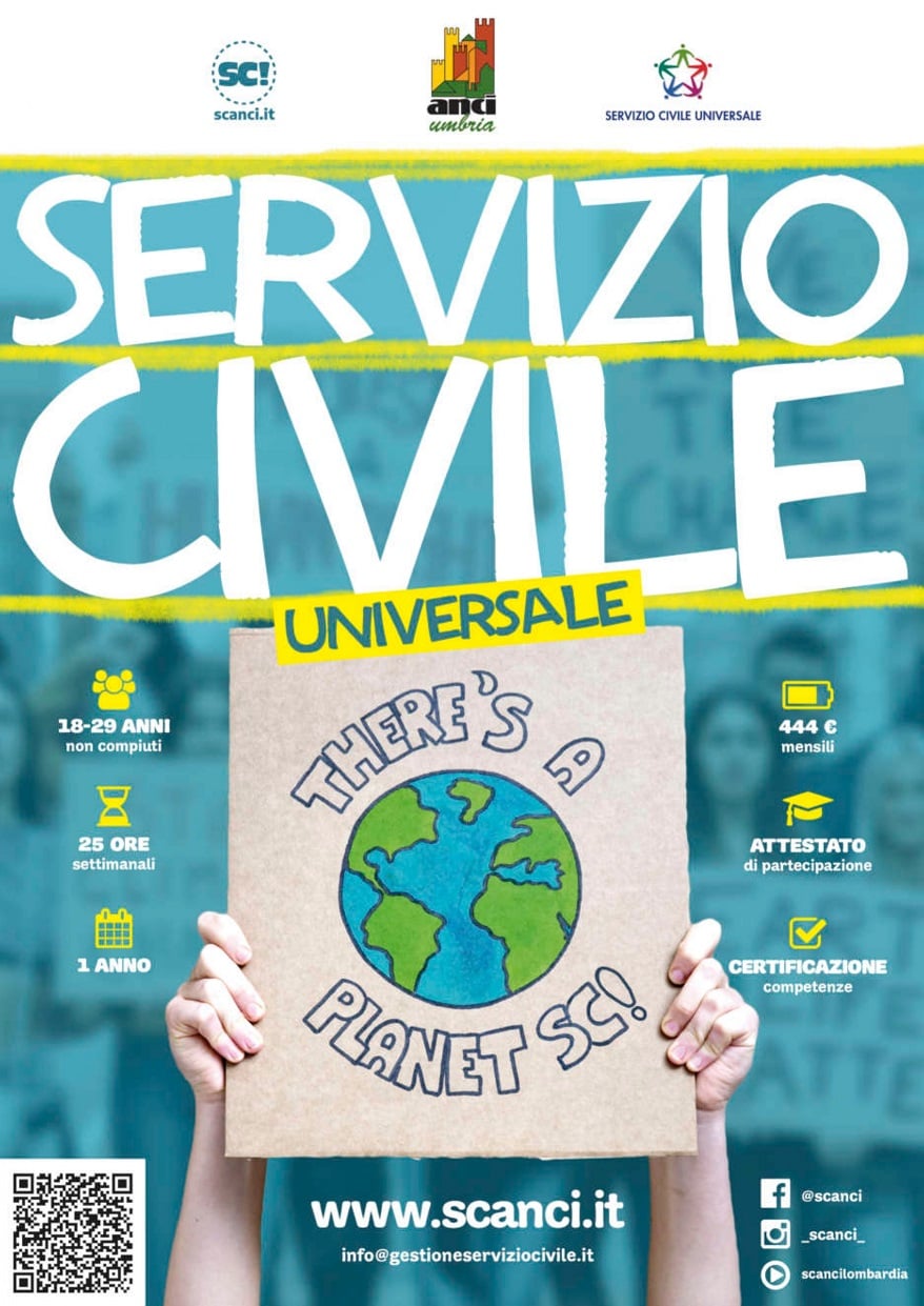 Anci Umbria, 144 posti a disposizione con il nuovo Servizio civile