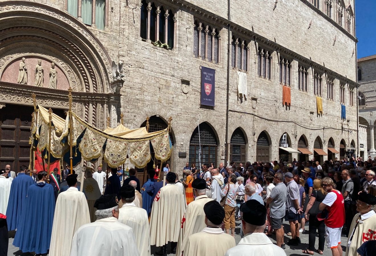 Corpus Domini a Perugia con la processione del Santissimo