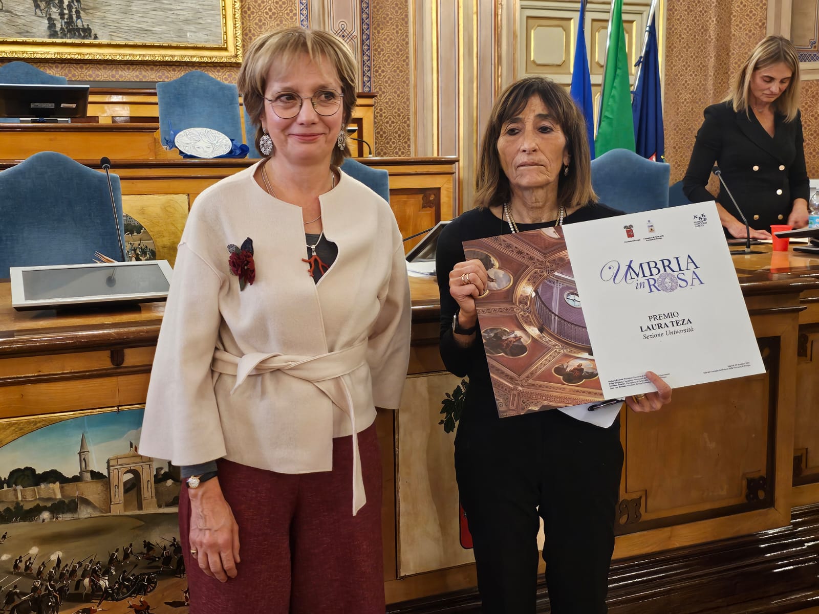 Professoresse ateneo Perugia tra vincitrici premio Umbria in Rosa