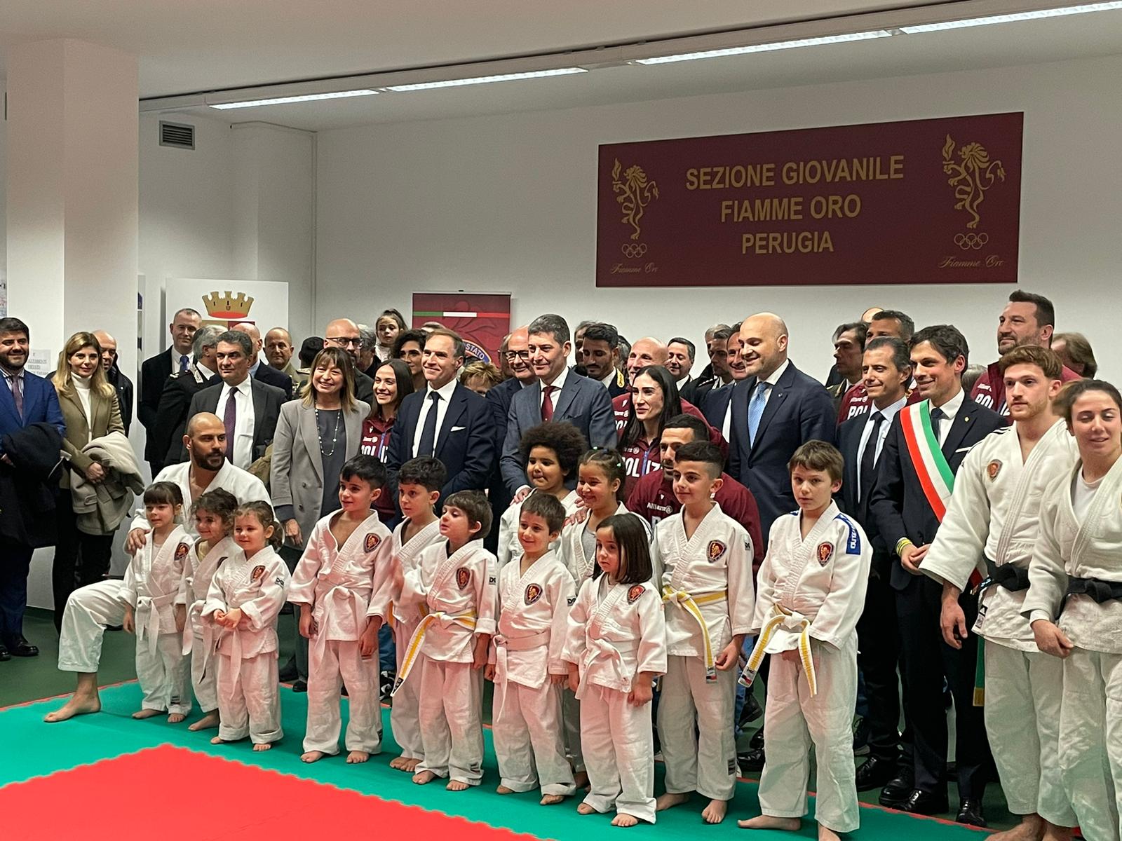 Palestra Judo giovanile Fiamme Oro inaugurata a Perugia