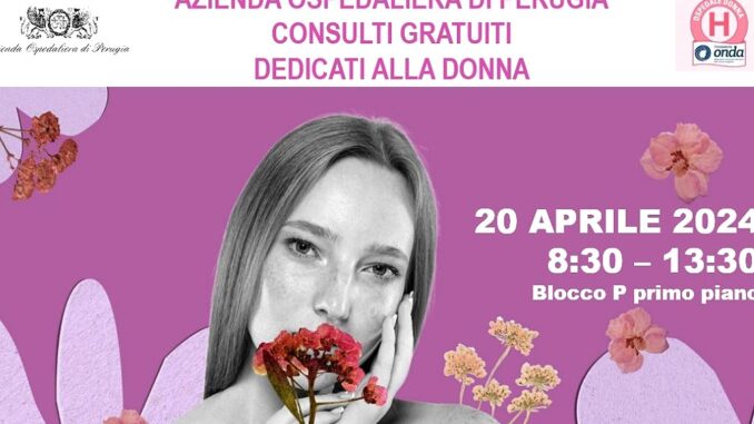 Settimana salute donna, ospedale Perugia offre consulti gratuiti
