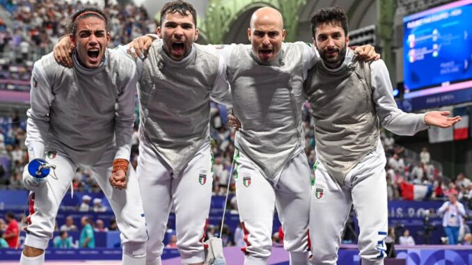 Olimpiadi, Alessio Foconi vince l'argento con la squadra italiana