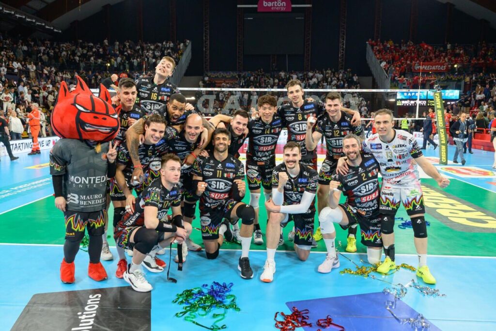 La Sir Susa Vim Perugia vince gara 1