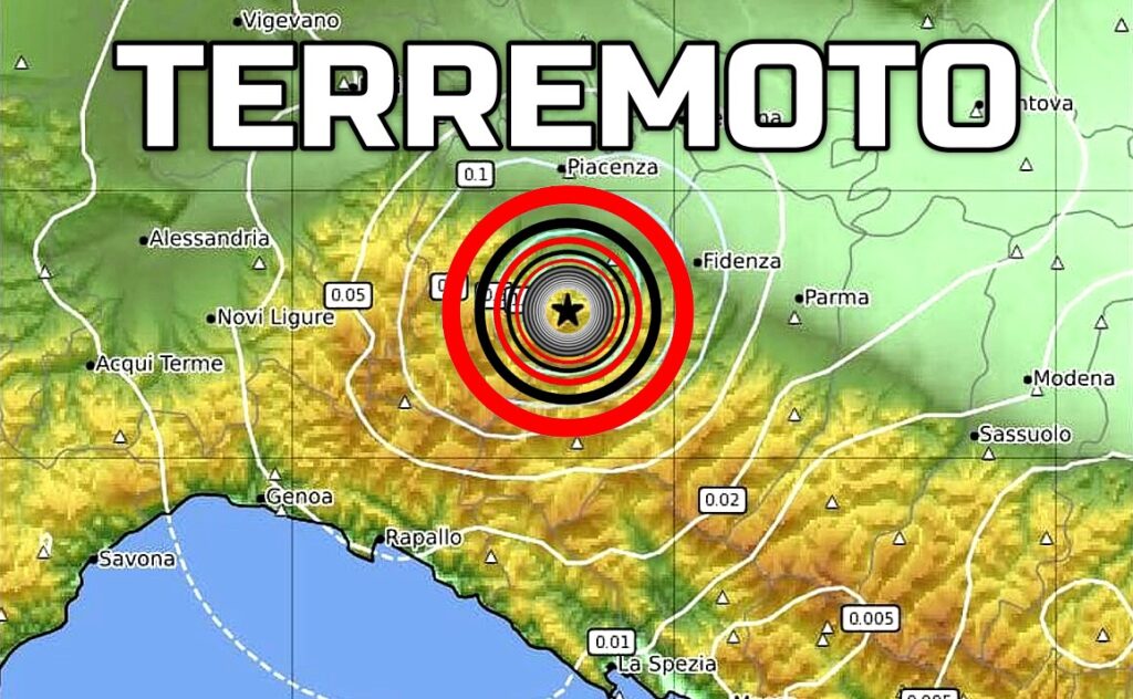 Terremoto Morfasso Emilia-Romagna, scossa di magnitudo 3.6